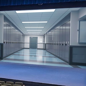 School Theater Backdrop, Stage Scenery Background, High School Backdrop ...