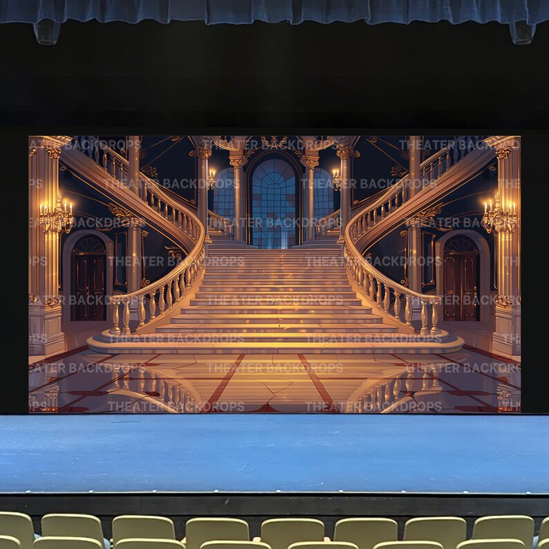 Grand Ballroom Theater Backdrop, Stage Scenery Background, Princess ...