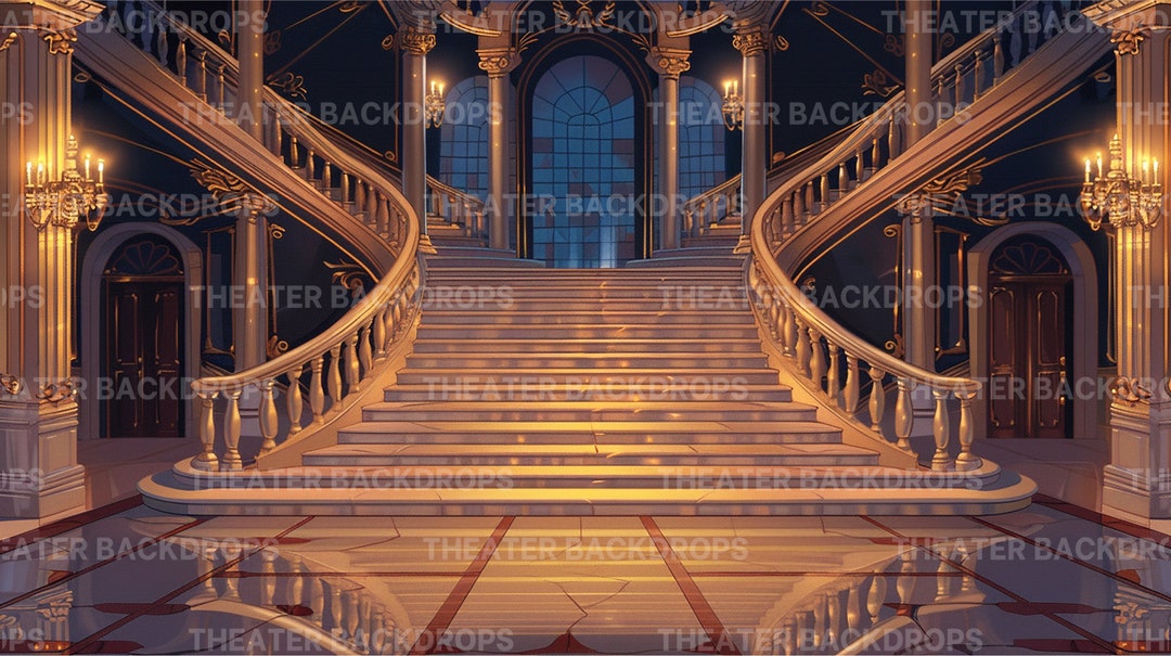 Grand Ballroom Theater Backdrop, Stage Scenery Background, Princess ...
