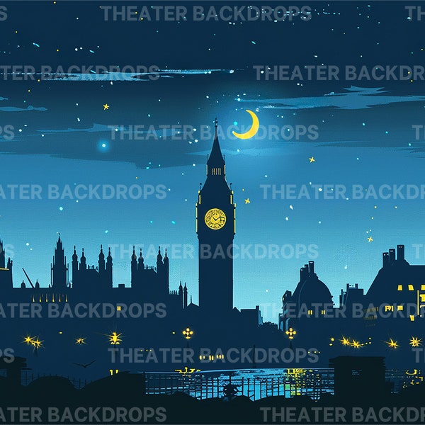 London Backdrop - Etsy