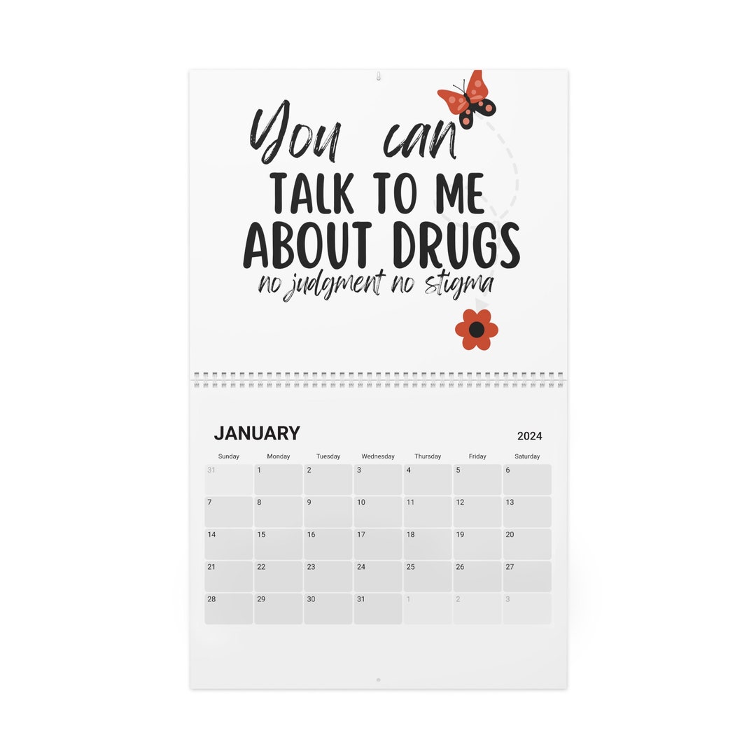 2024 Harm Reduction Calendar 2024 Healthcare Gift Counselor - Etsy UK