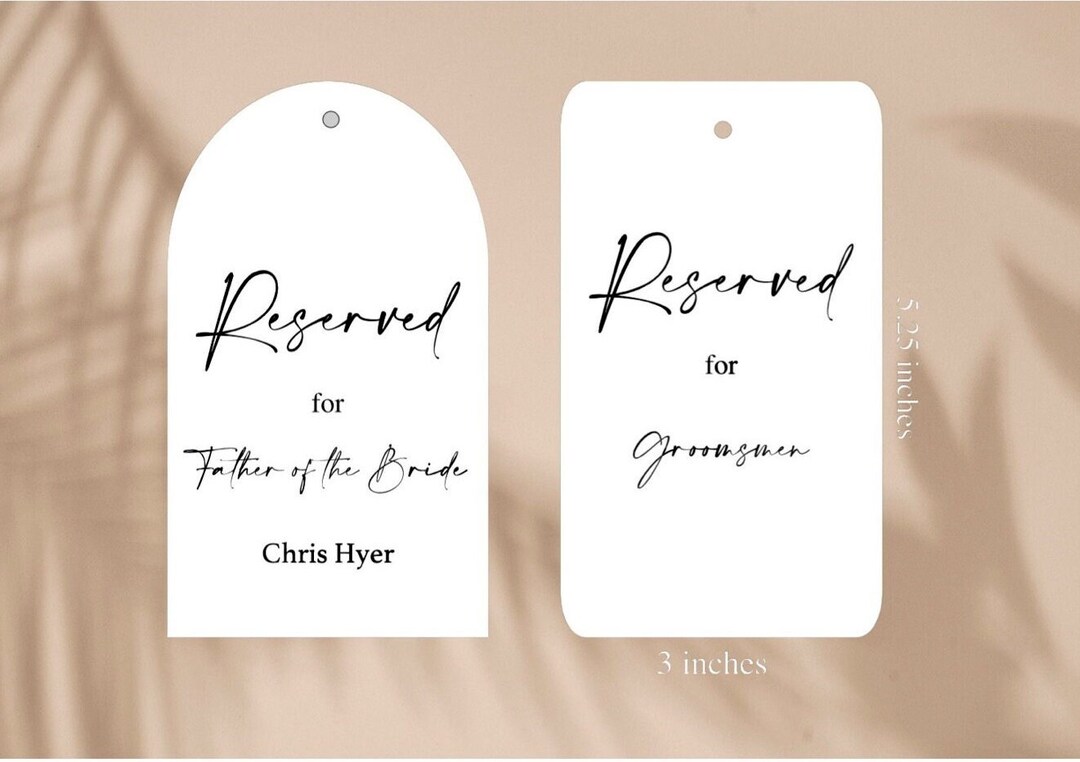 Wedding Seating Chart Seat Reservations Ceremony Seat Reservation - Etsy