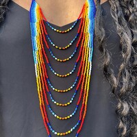 Embera Chami Beaded Necklace Hand-woven by Women of the Colombian ...