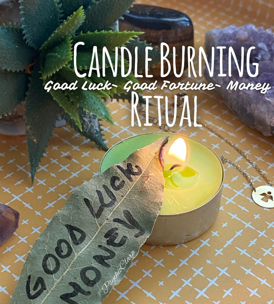 Candle Burning Ritual- Good Luck- Money- Happiness - Same Day - 24h - Etsy