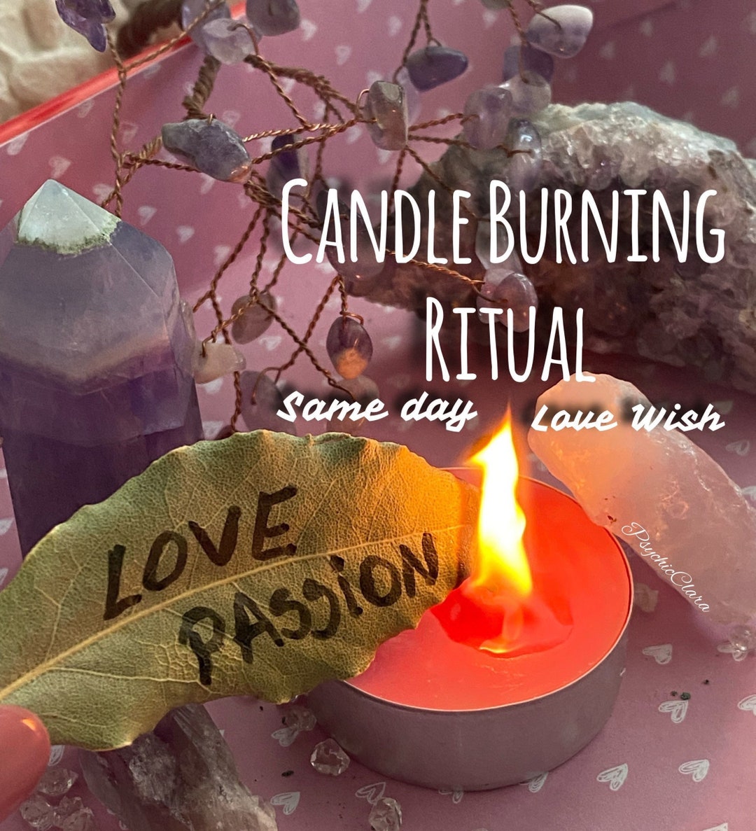 Candle Burning Ritual - Love Wish - Bay Leaf - Manifestation - Same Day ...