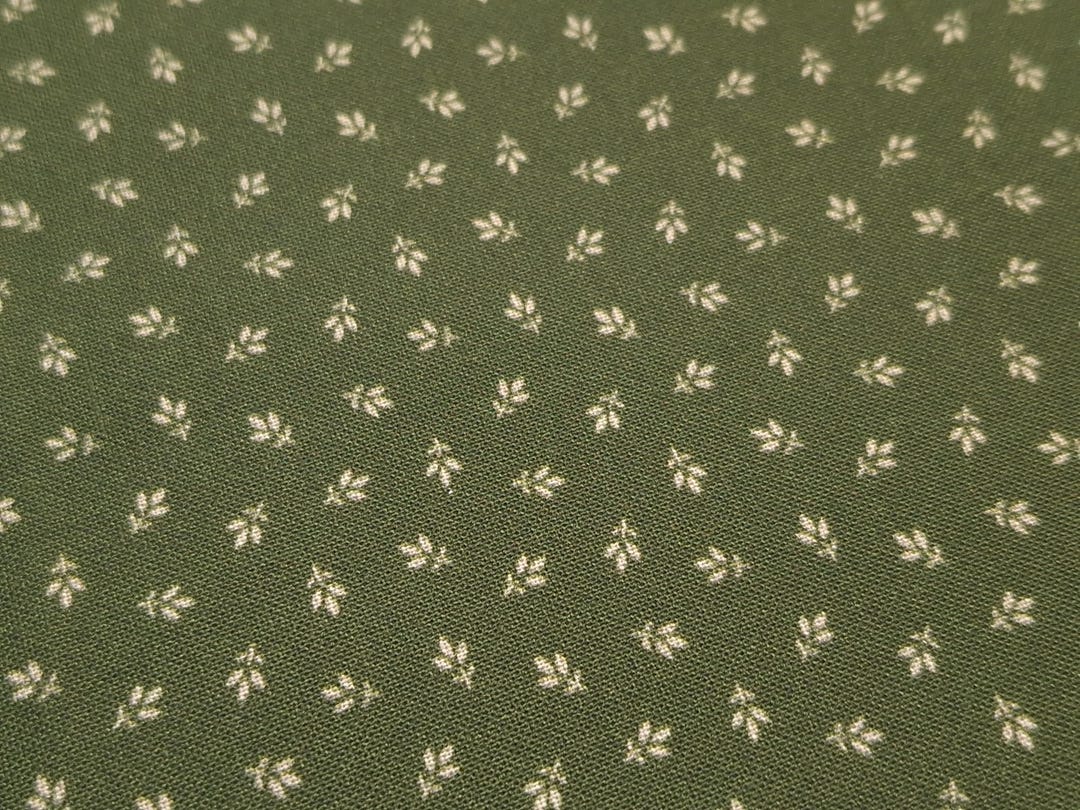 Tiny Tri Leaf Quilting Cotton Fabric Autumn Delight Collection Marcus ...