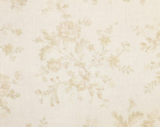 Petite Bouquet Light Cream Rose Floral Quilting Cotton Fabric Vivienne ...