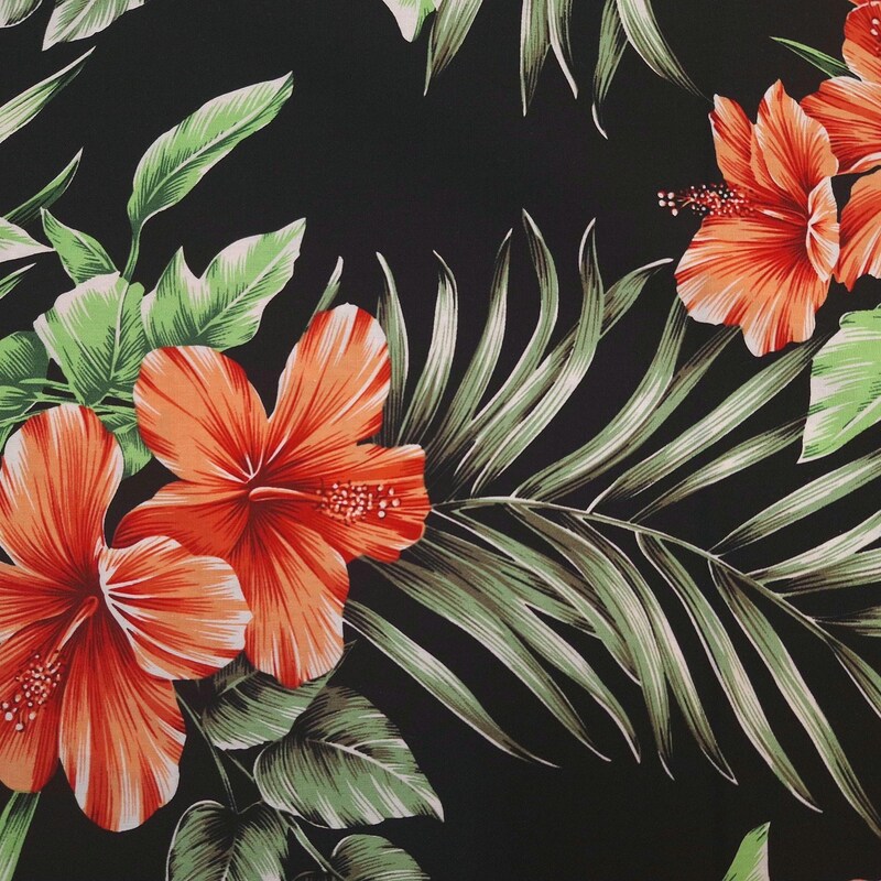 Tropical Hibiscus Fabric - Etsy