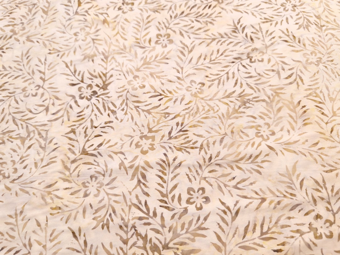 Batik Delicate Fern Twigs Cotton Fabric Timeless Treasures Moonlit ...