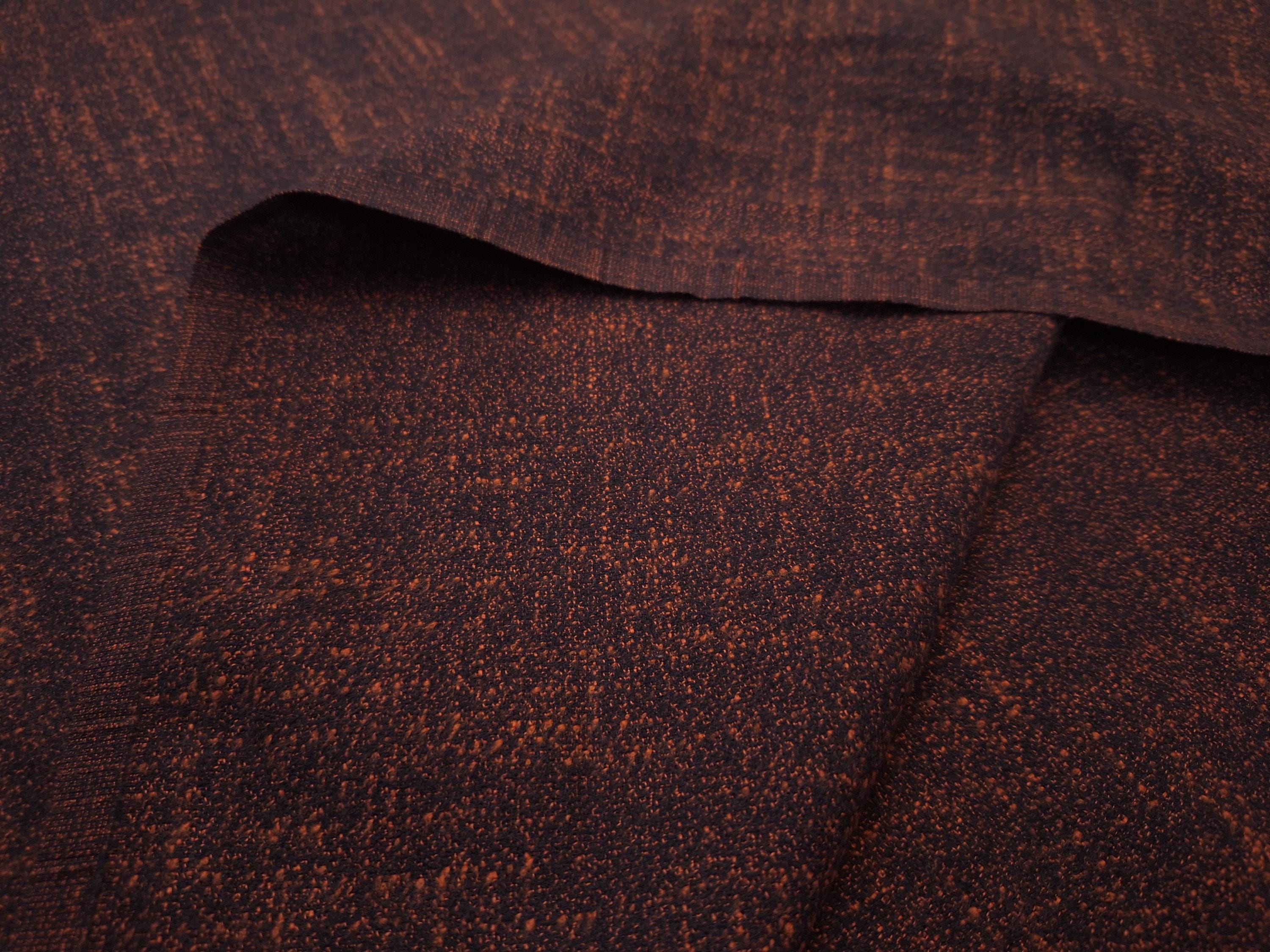 Orange & Black Tweed Cotton Flannel Fabric Marcus Fabrics Classic ...