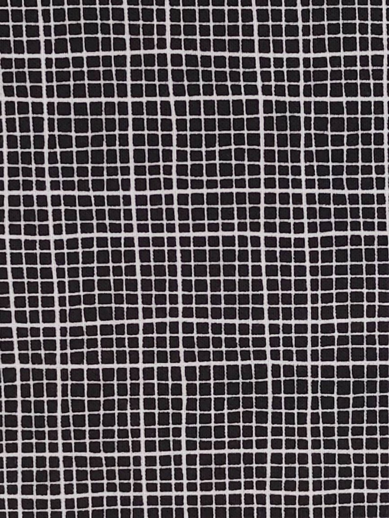 Cross Hatch Print Black and White Quilting Cotton Fabric Dear - Etsy