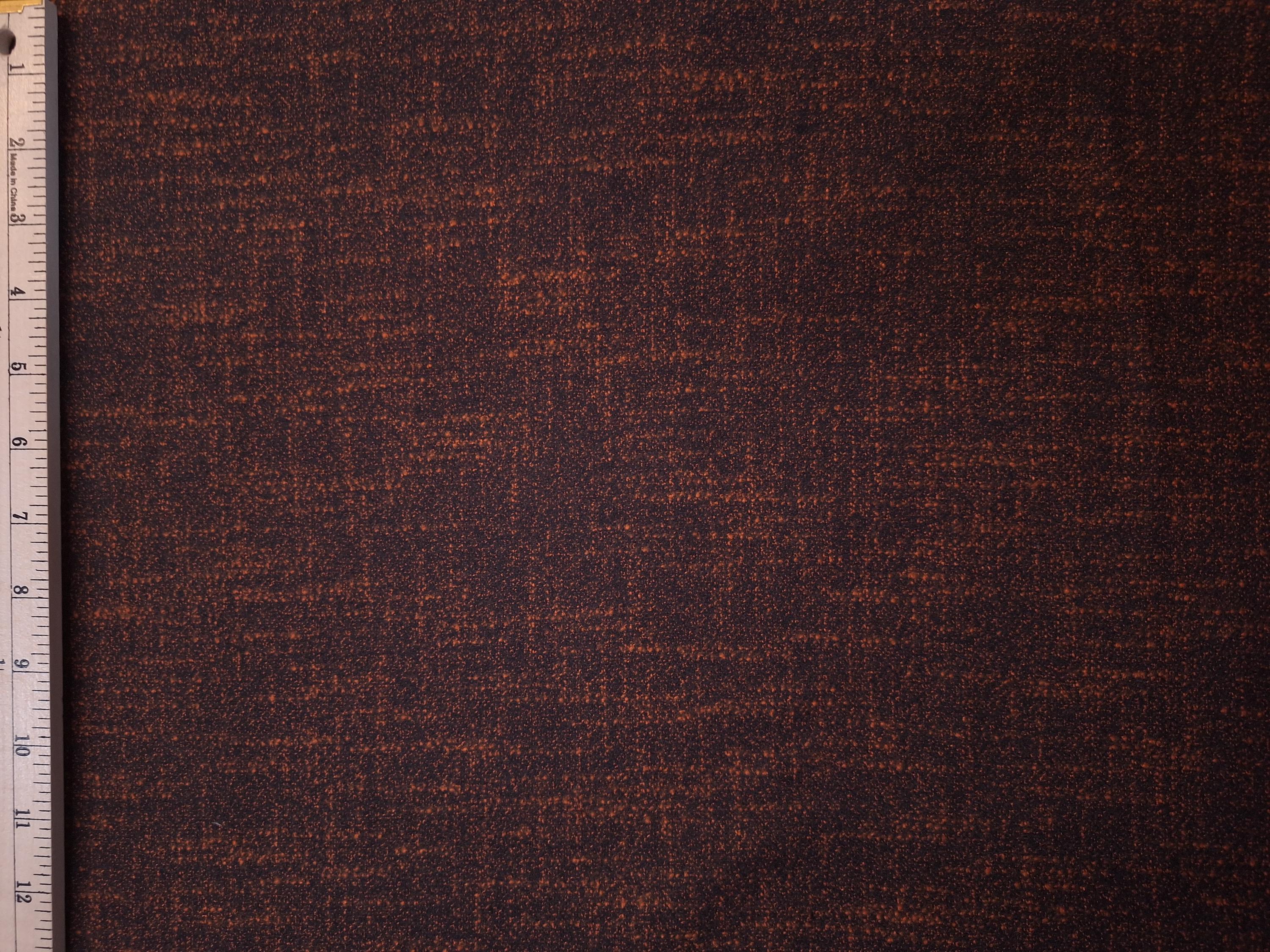 Orange & Black Tweed Cotton Flannel Fabric Marcus Fabrics Classic ...