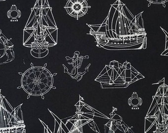 Nautical Compass Fabric - Etsy