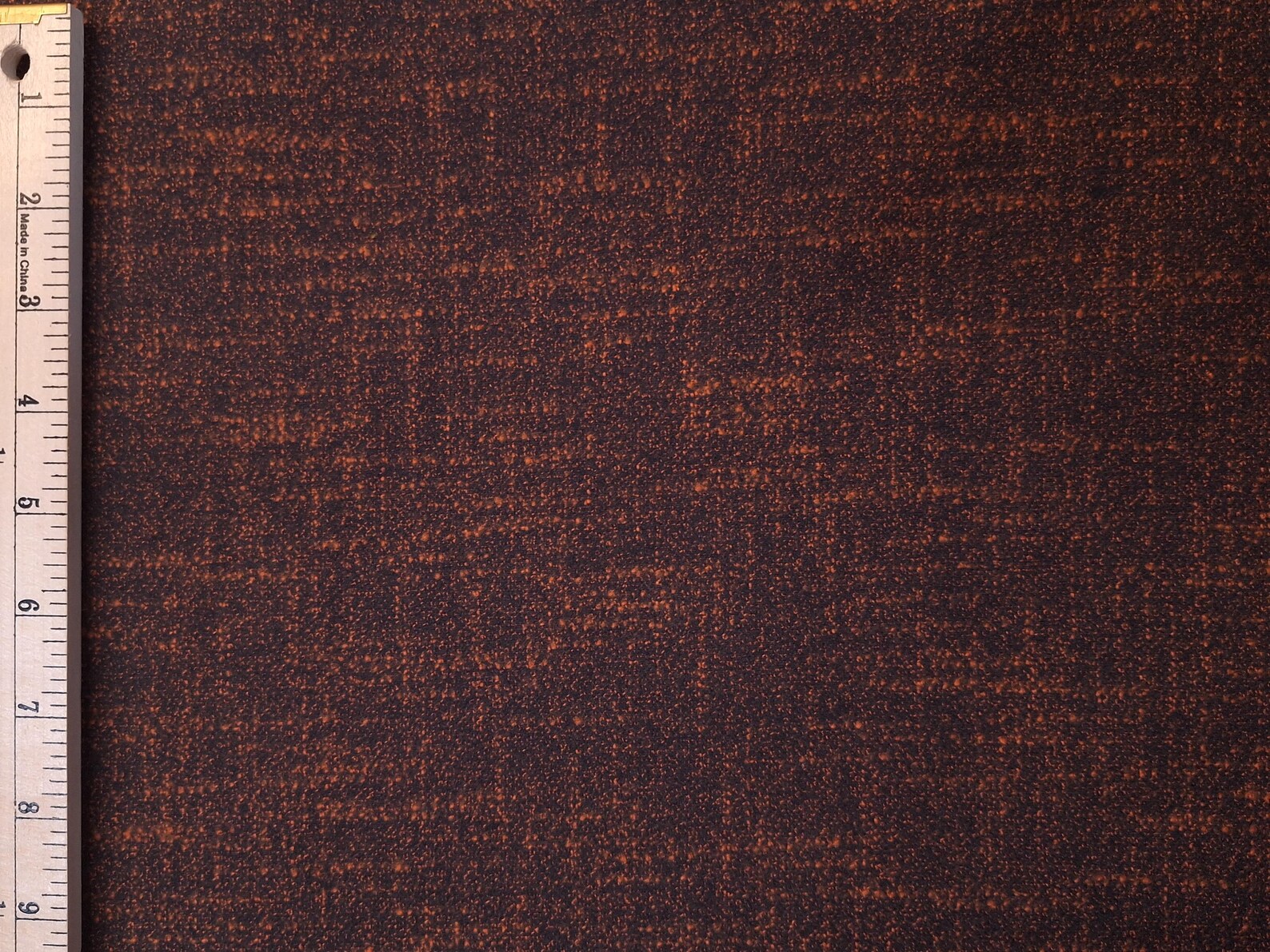 Orange & Black Tweed Cotton Flannel Fabric Marcus Fabrics Classic ...