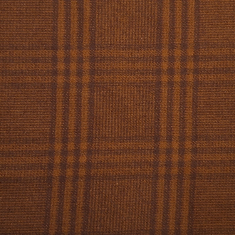Brown Plaid Fabric - Etsy