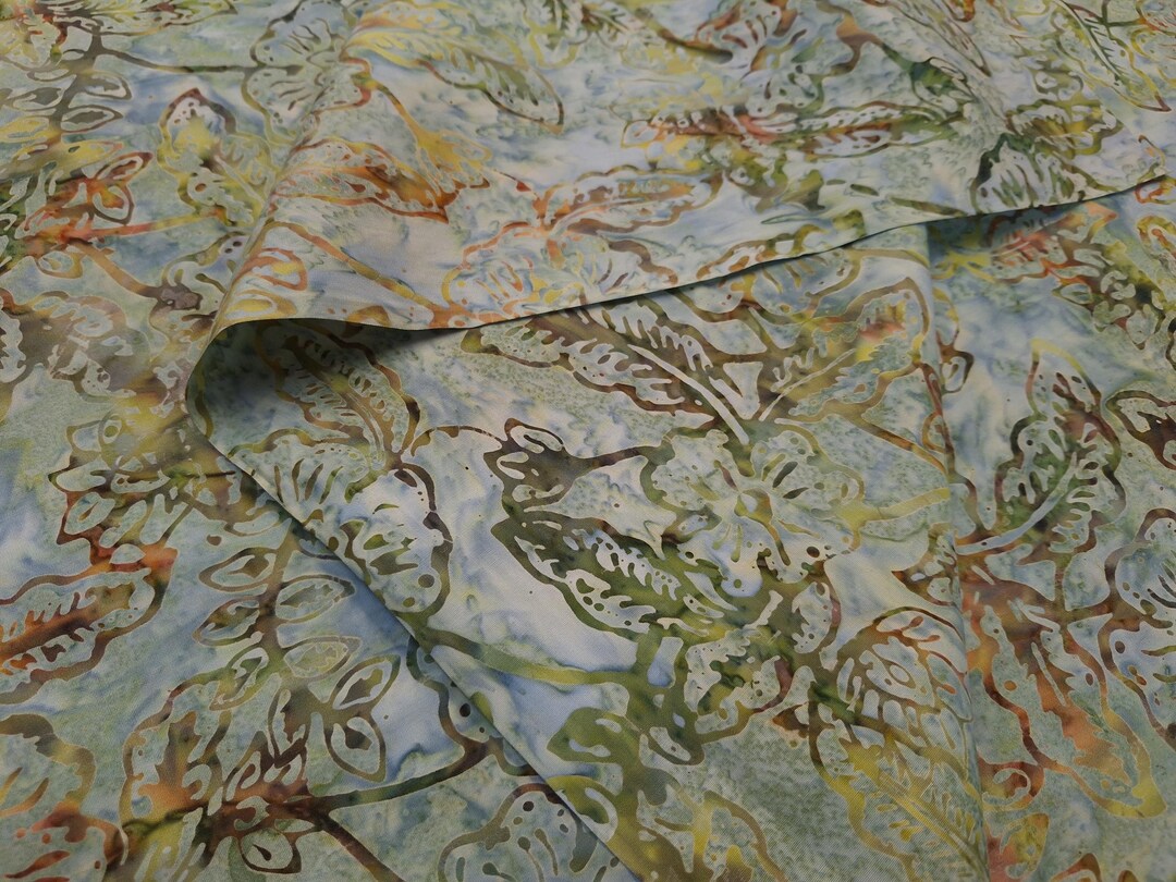Batik Jungle Bloom Cotton Fabric Timeless Treasures Forest Floor ...