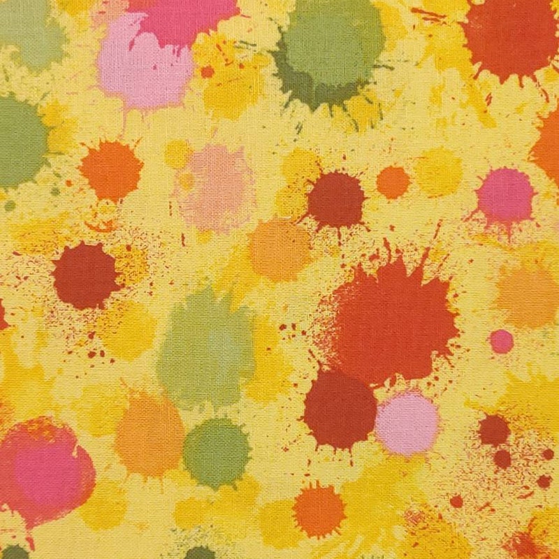 Paint Splatter Fabric - Etsy