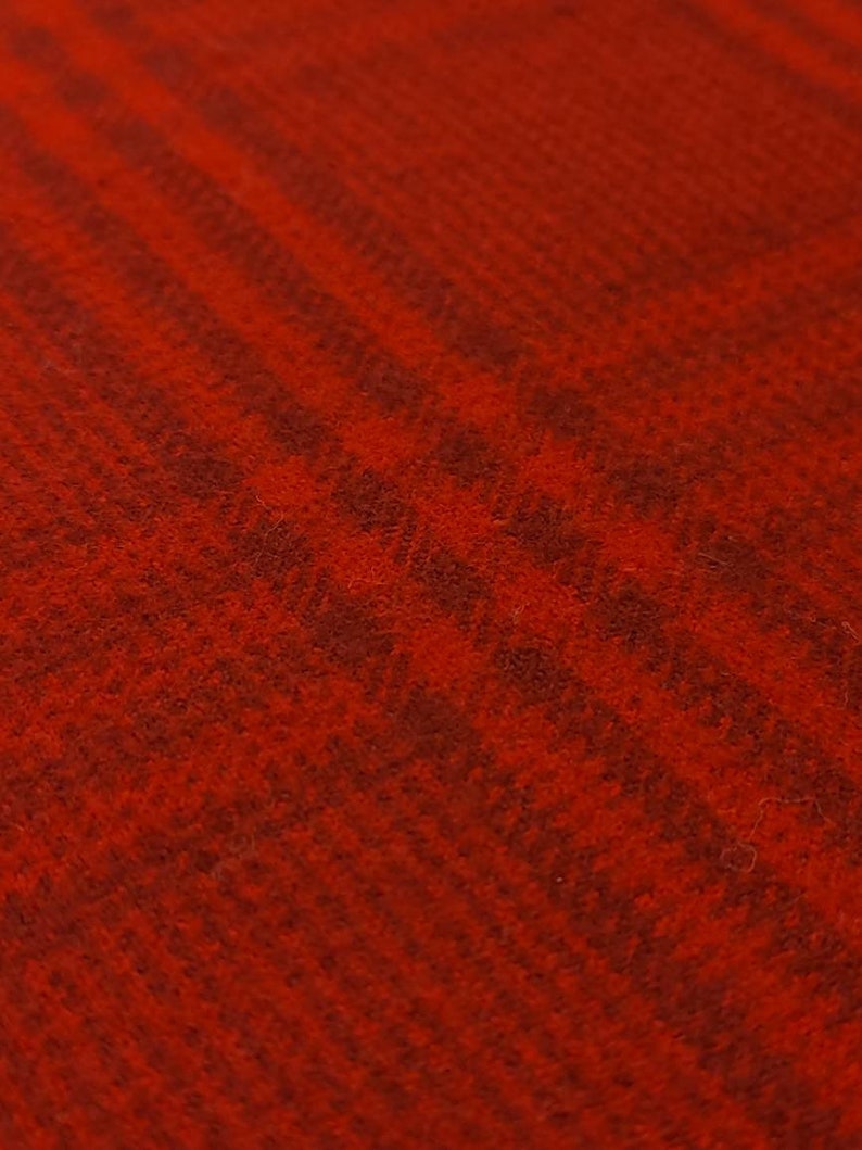 Plaid Red & Dark Red Cotton Flannel Fabric Marcus Fabrics - Etsy