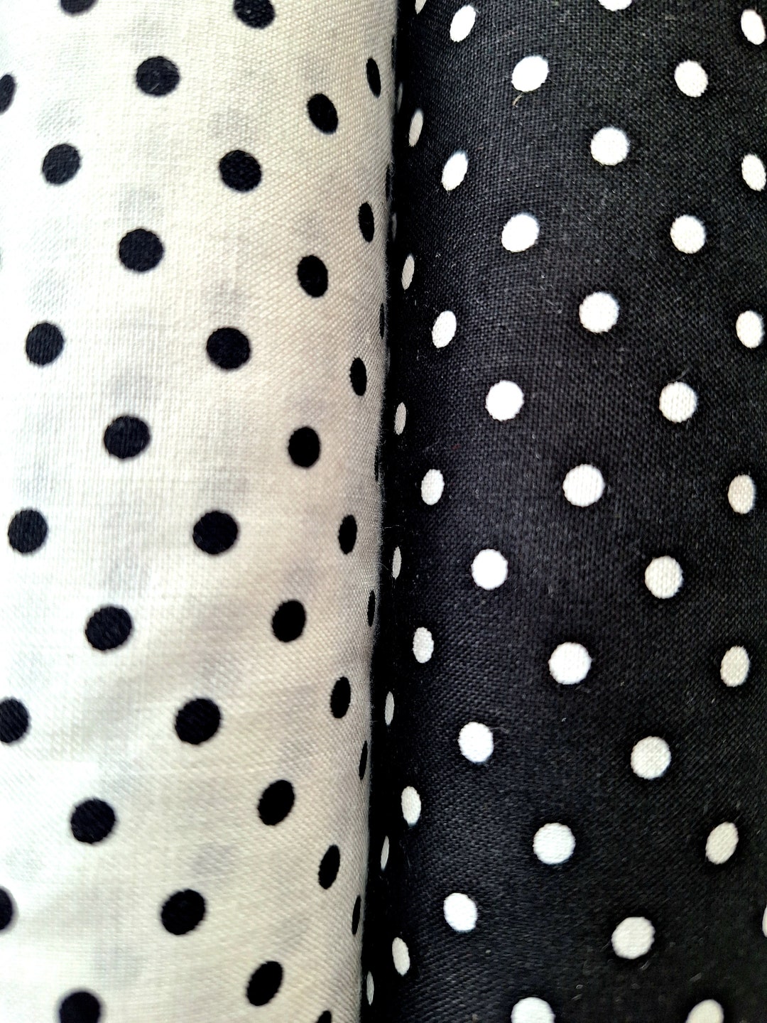 Polka Dot Black & White Quilting Cotton Fabric Timeless Treasures Dot-c1820 - Etsy