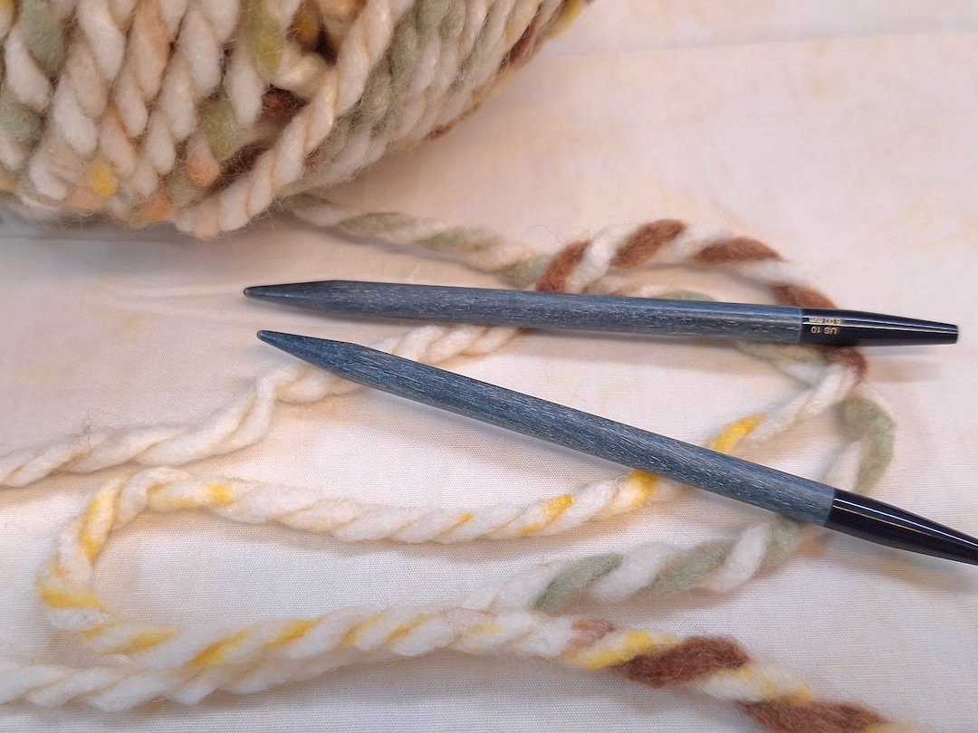 Lykke Crafts 5 Inch Interchangeable Birchwood Knitting Needles Indigo ...