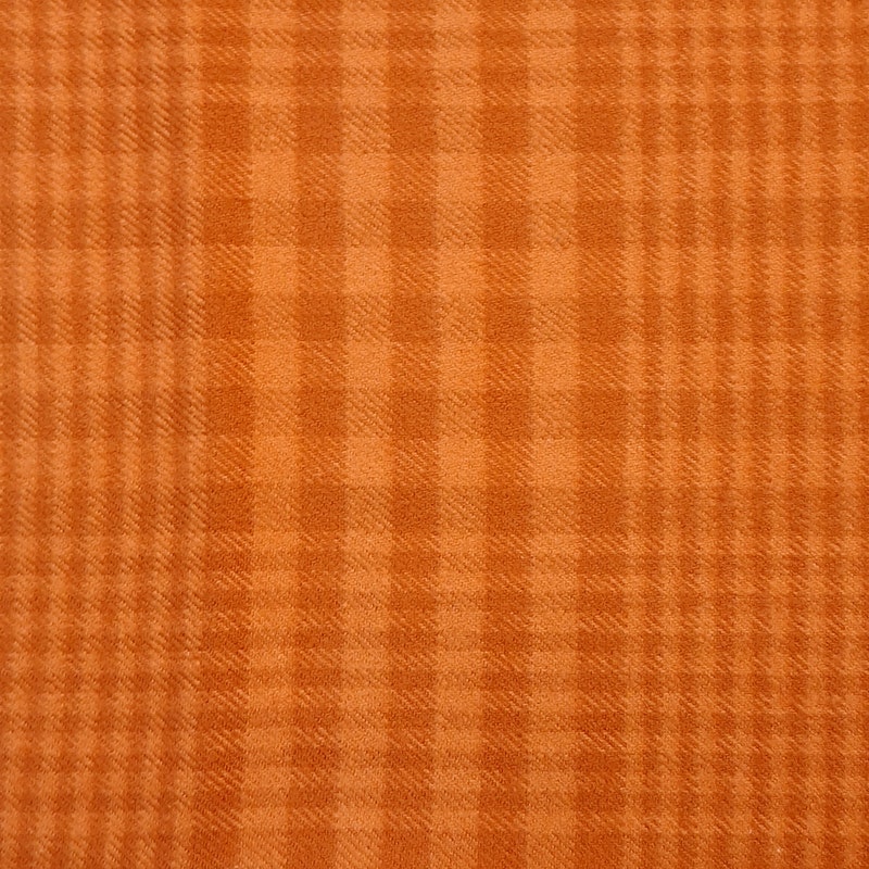 Orange Plaid Fabric - Etsy