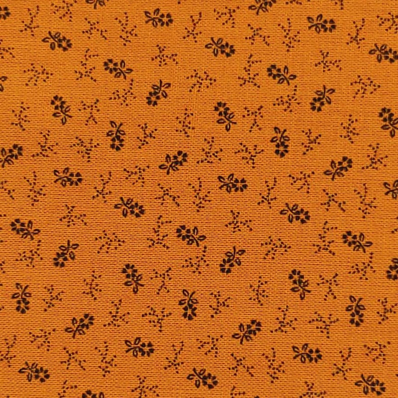 Orange Print Fabric - Etsy