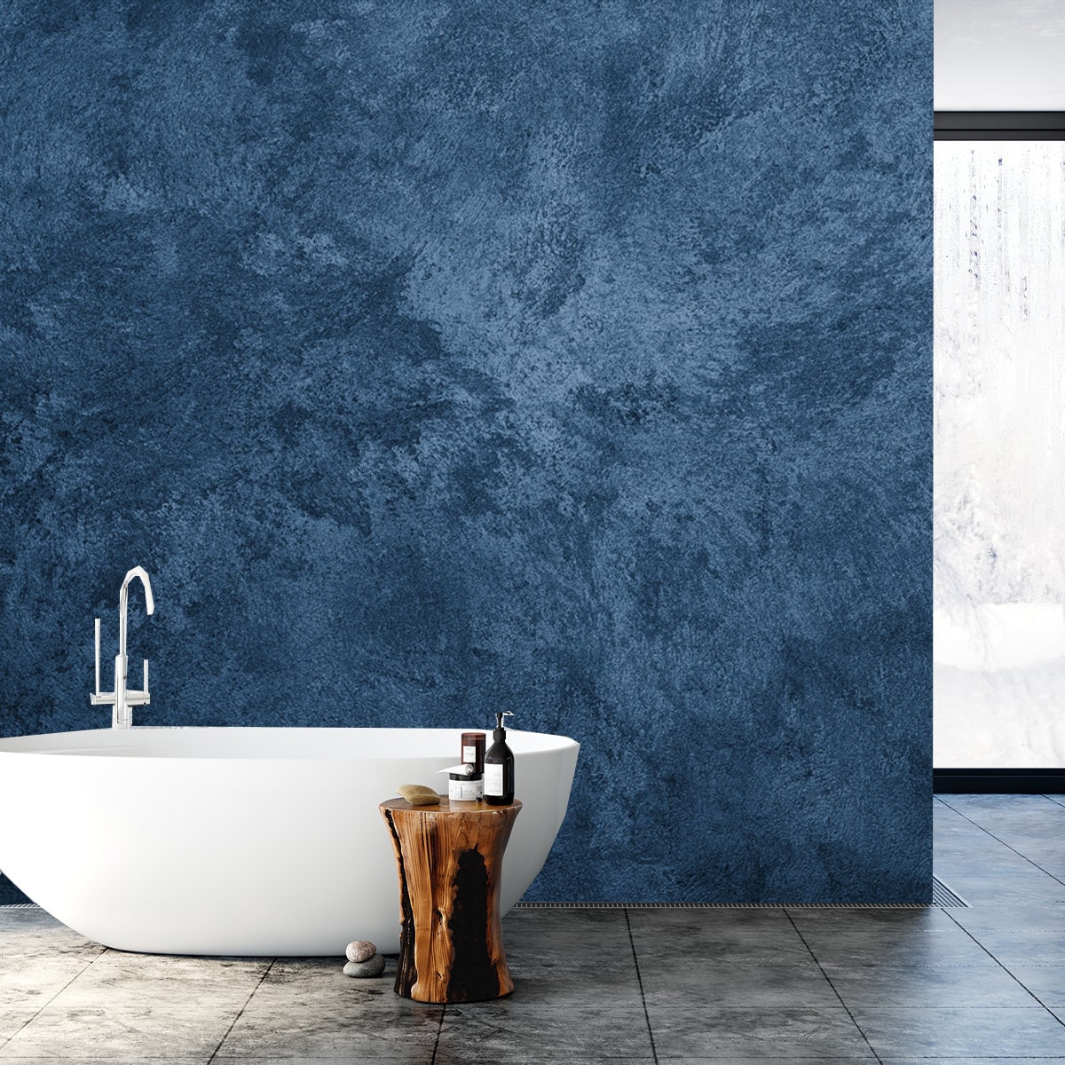 Venetian Plaster Walls Bathroom