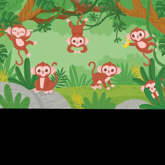 Cute Monkeys On Trees
