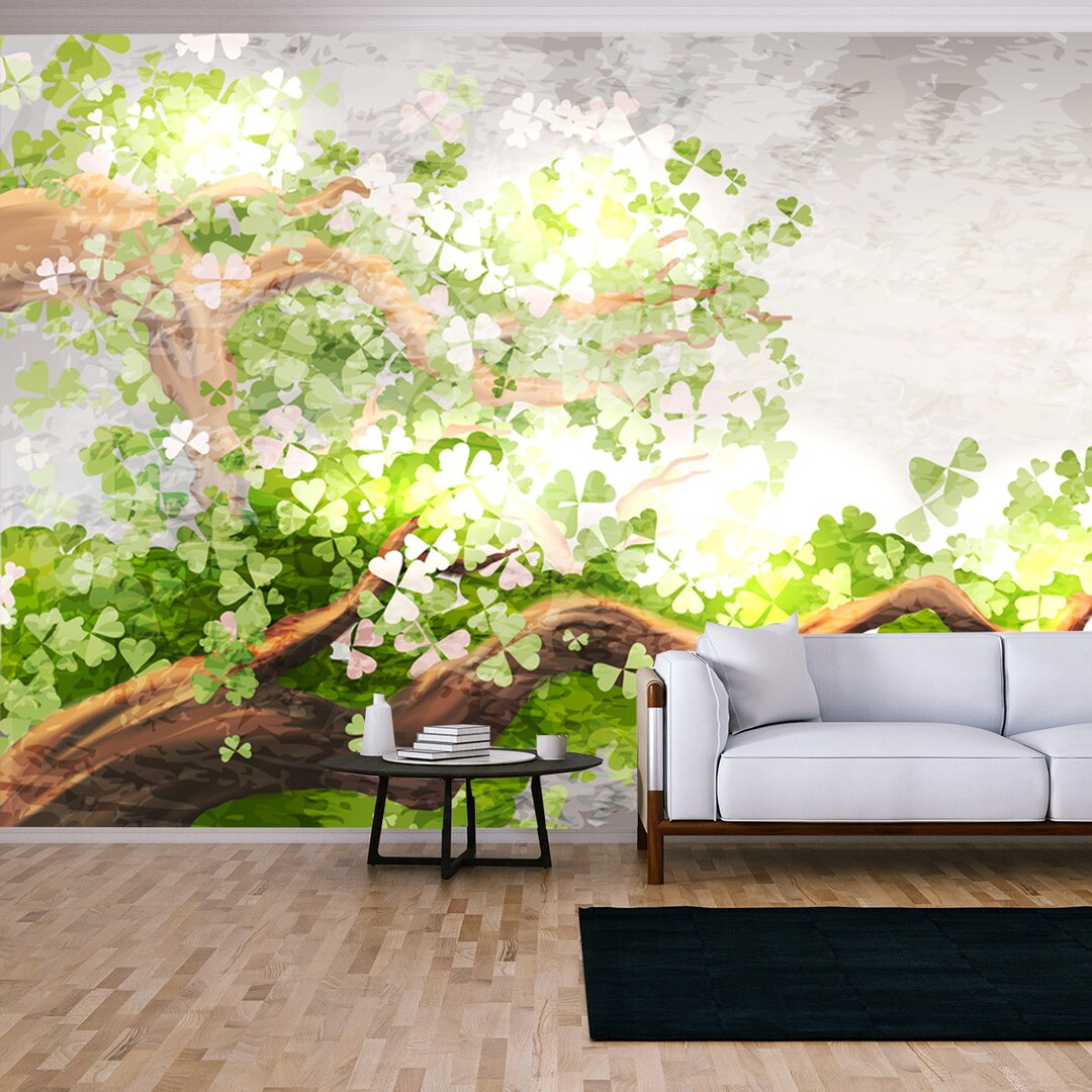 Magic Tree Branch Wallpaper Living Room Mural - Etsy