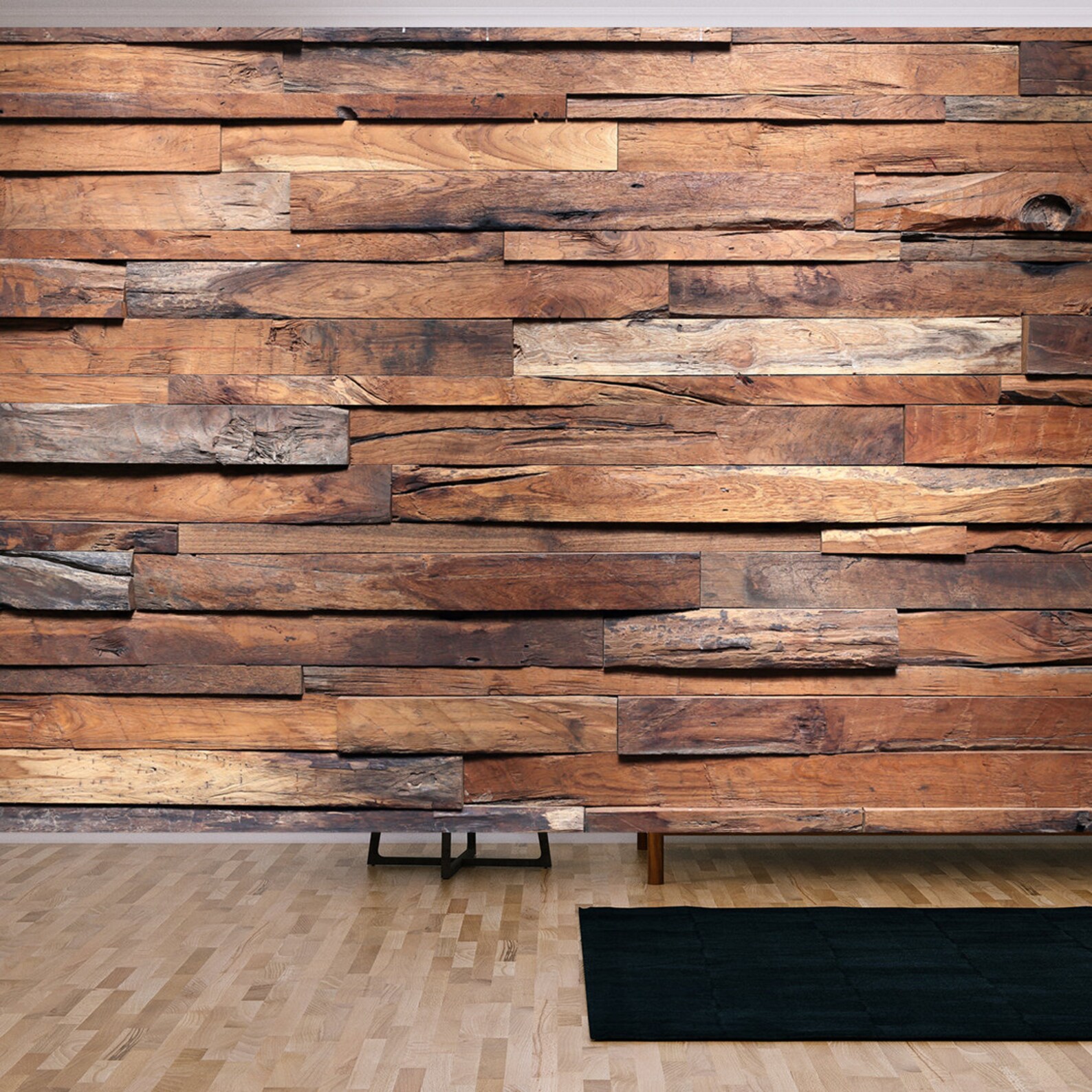Timber Wood Wall Texture Background Wallpaper Living Room Mural - Etsy