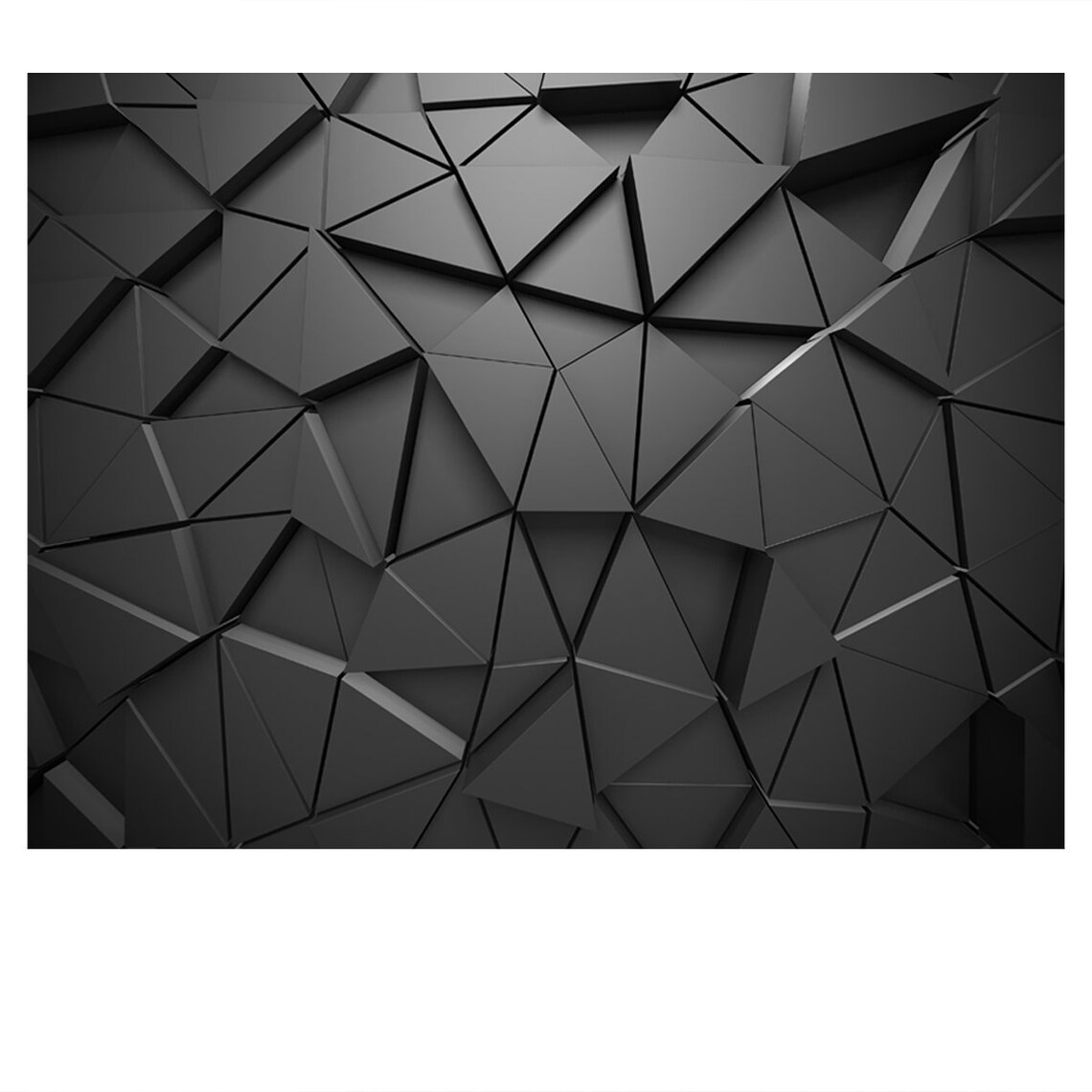 Triangle Polygon Pattern Metallic Wall Background Wallpaper Bedroom ...