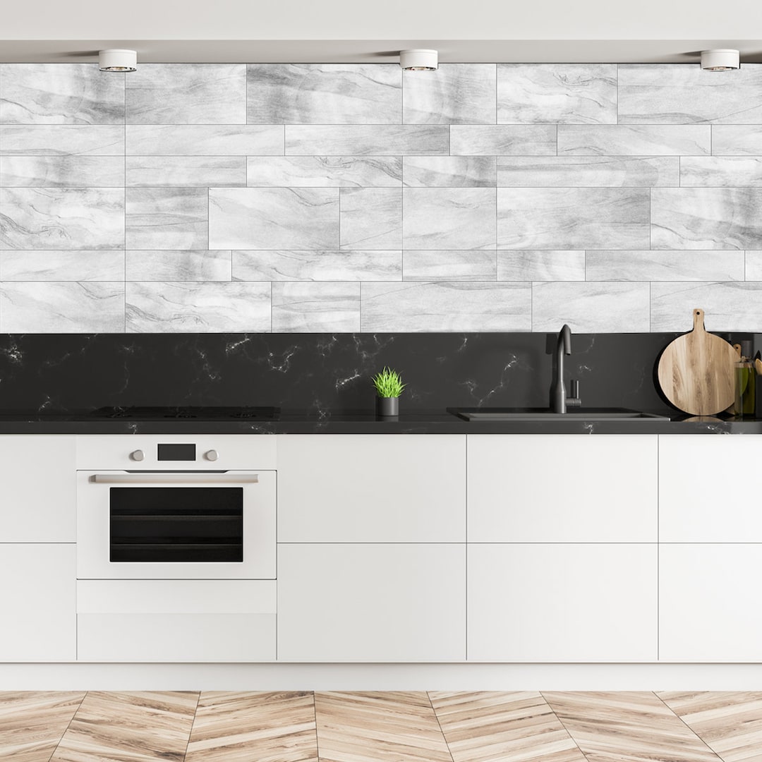 Irregular Tiling With Different Size and Shapes Wallpaper Kitchen ...