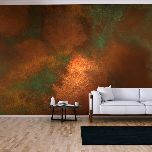 Copper Patina Wallpaper - Etsy