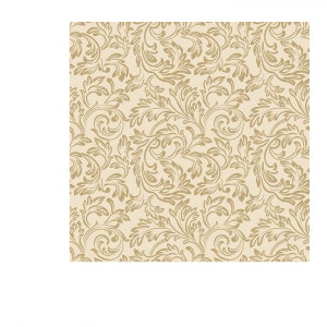 Baroque Wallpaper. Ornate Decorative Gold Leaves in Art Deco Style ...