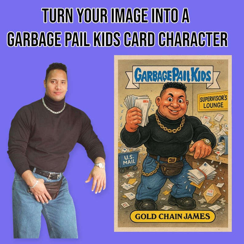 Cuatom Garbage Pail Kids Card Image - Etsy