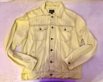 Mens Yellow Jean Jacket - Etsy