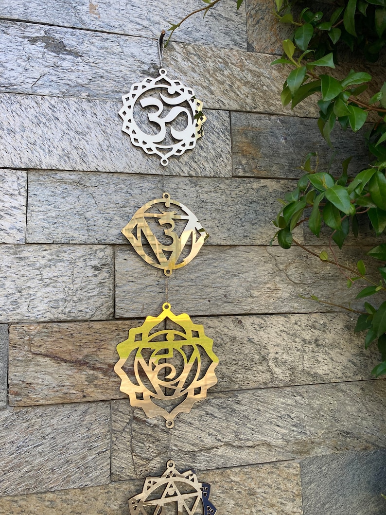 Set of 7 Chakra Wall Decor Chakra Mirror Gold Wall Art Yoga - Etsy Set of 7 Chakra Wall Decor Chakra Mirror Gold Wall Art Yoga - Etsy