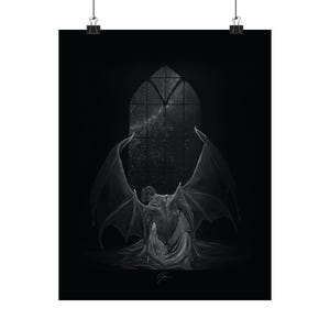 Rhysand Art Print: High Lord, Acotar Fantasy, Black and White Giclee - Etsy