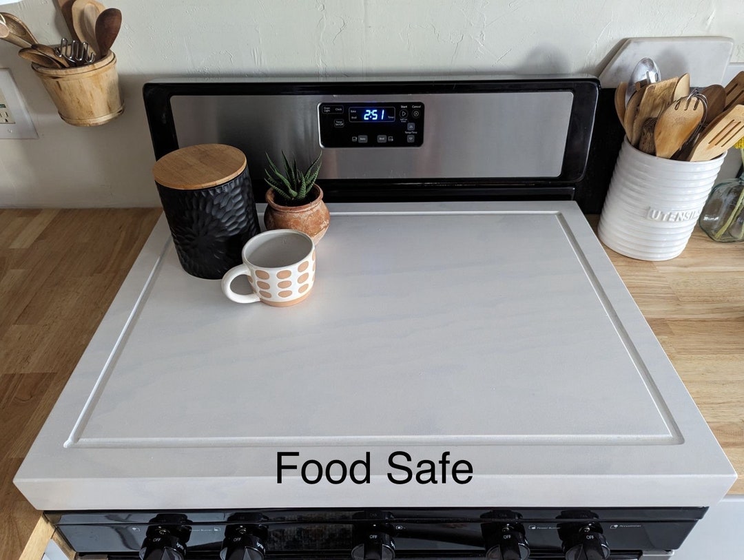 Box Stove Cover For Gas Stove Top Cover White Farmhouse Kitchen Tray Stove Cover For Electric