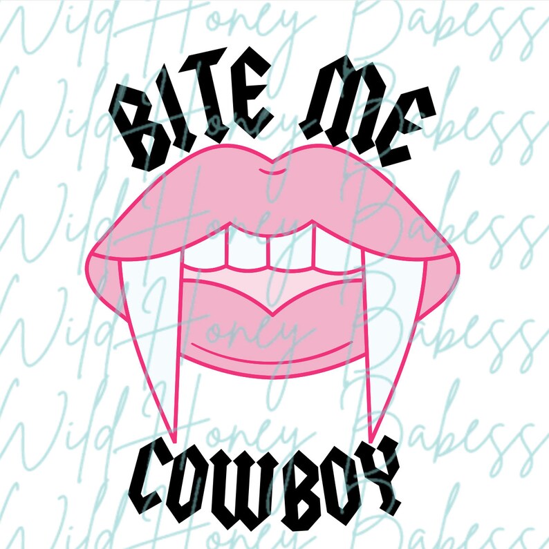 Bite Me Cowboy Png, Vampire Cowboy Png, Western Halloween Png, Spooky ...