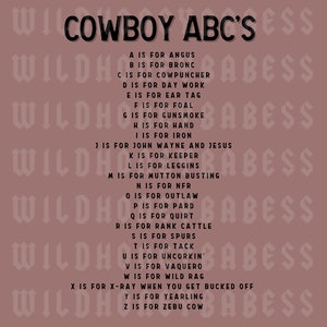 Cowboy Abcs Png, Western Alphabet, Cowboy Alphabet Png, Cowboy Png ...