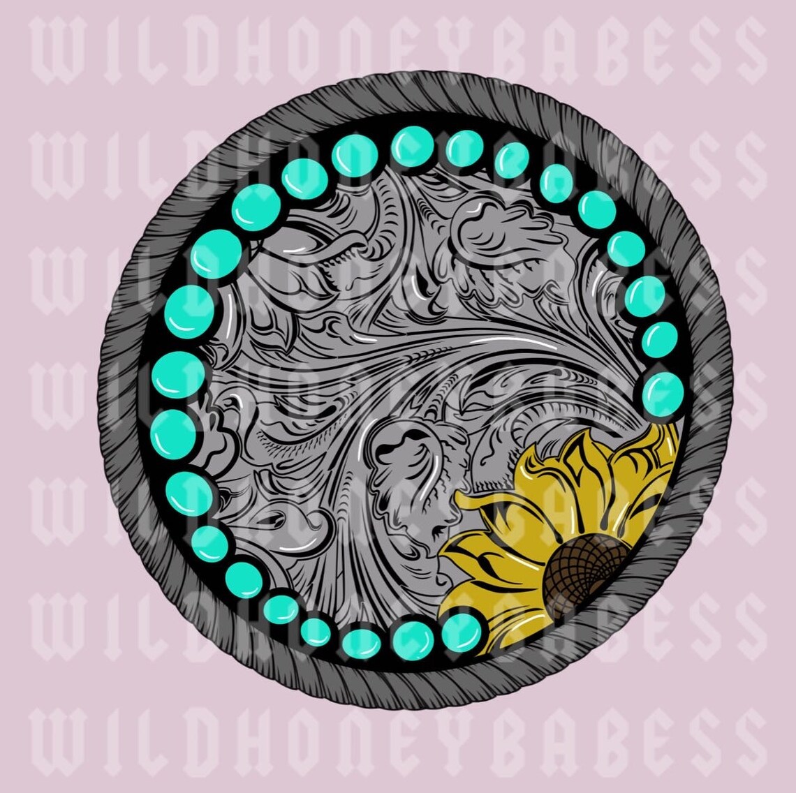 Silver Concho Png Turquoise Concho Png Turquoise Png - Etsy