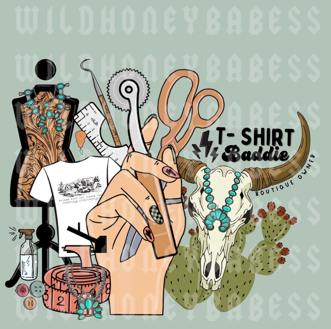 T-shirt Baddie Png, Western Boutique Owner Png, Western Tshirt Baddie ...