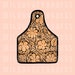 Tooled Leather Cattle Tag Png BUNDLE, Tooled Leather Ear Tag Png ...