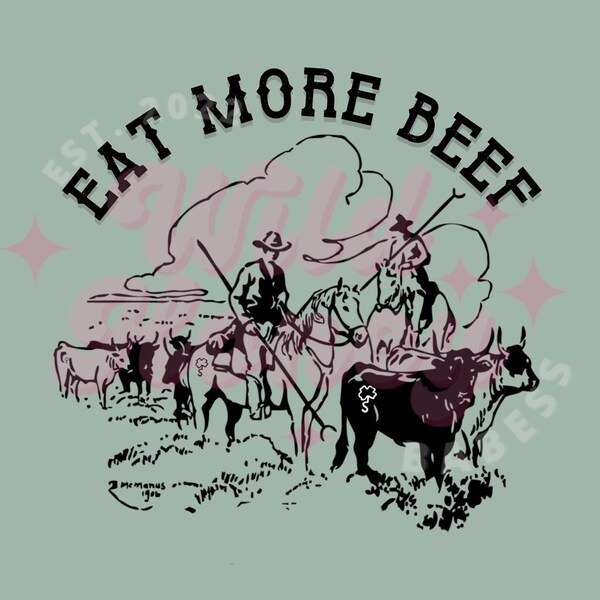 Eat More Beef Png - Etsy