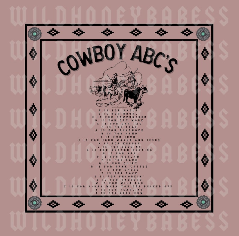 Cowboy Abcs Png, Western Alphabet, Cowboy Alphabet Png, Cowboy Png ...