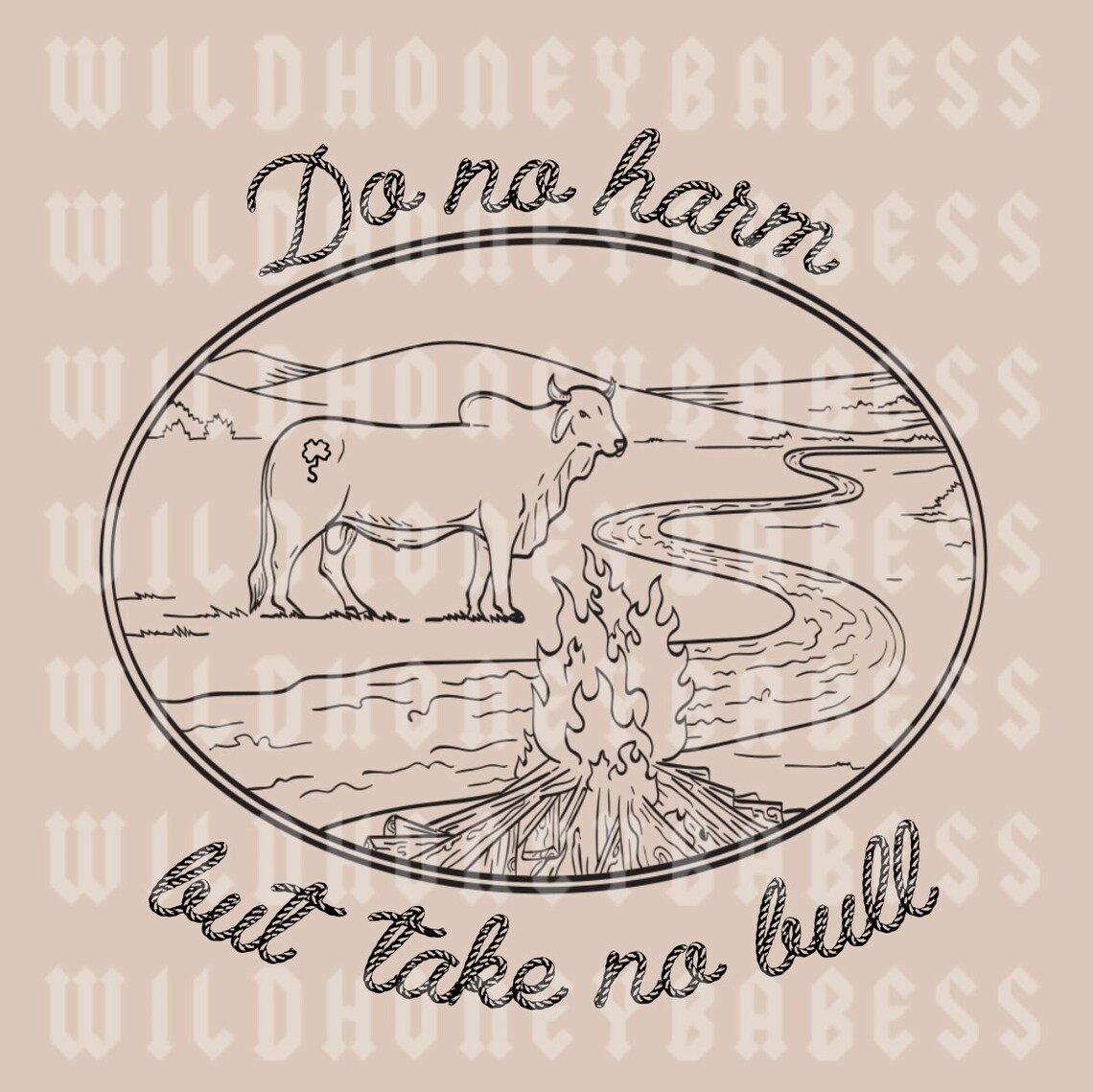 Do No Harm but Take No Bull Png Bull Png Cattle Png Cow - Etsy