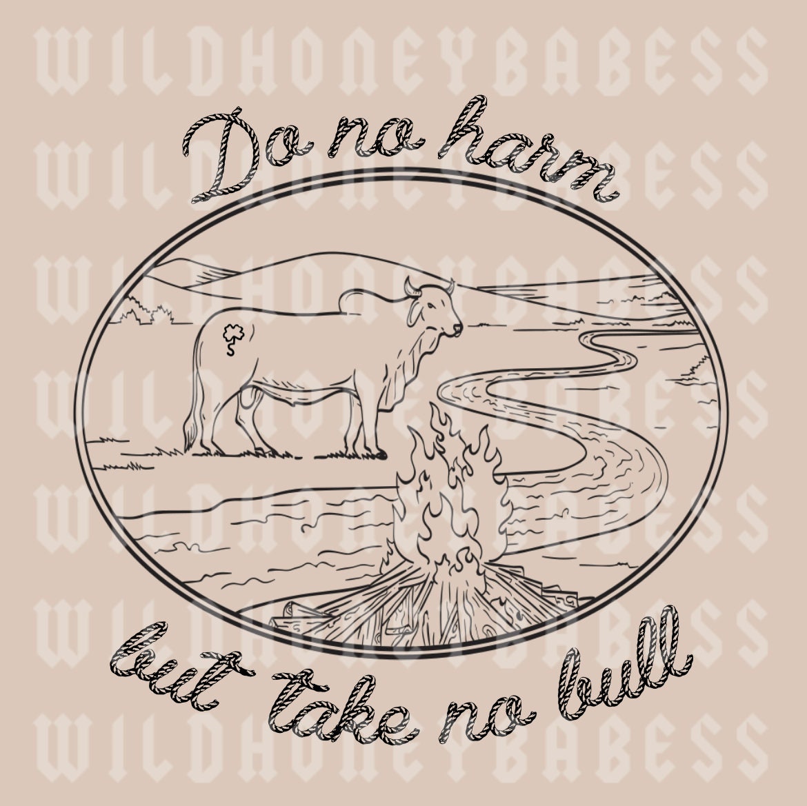 Do No Harm but Take No Bull Png Bull Png Cattle Png Cow - Etsy