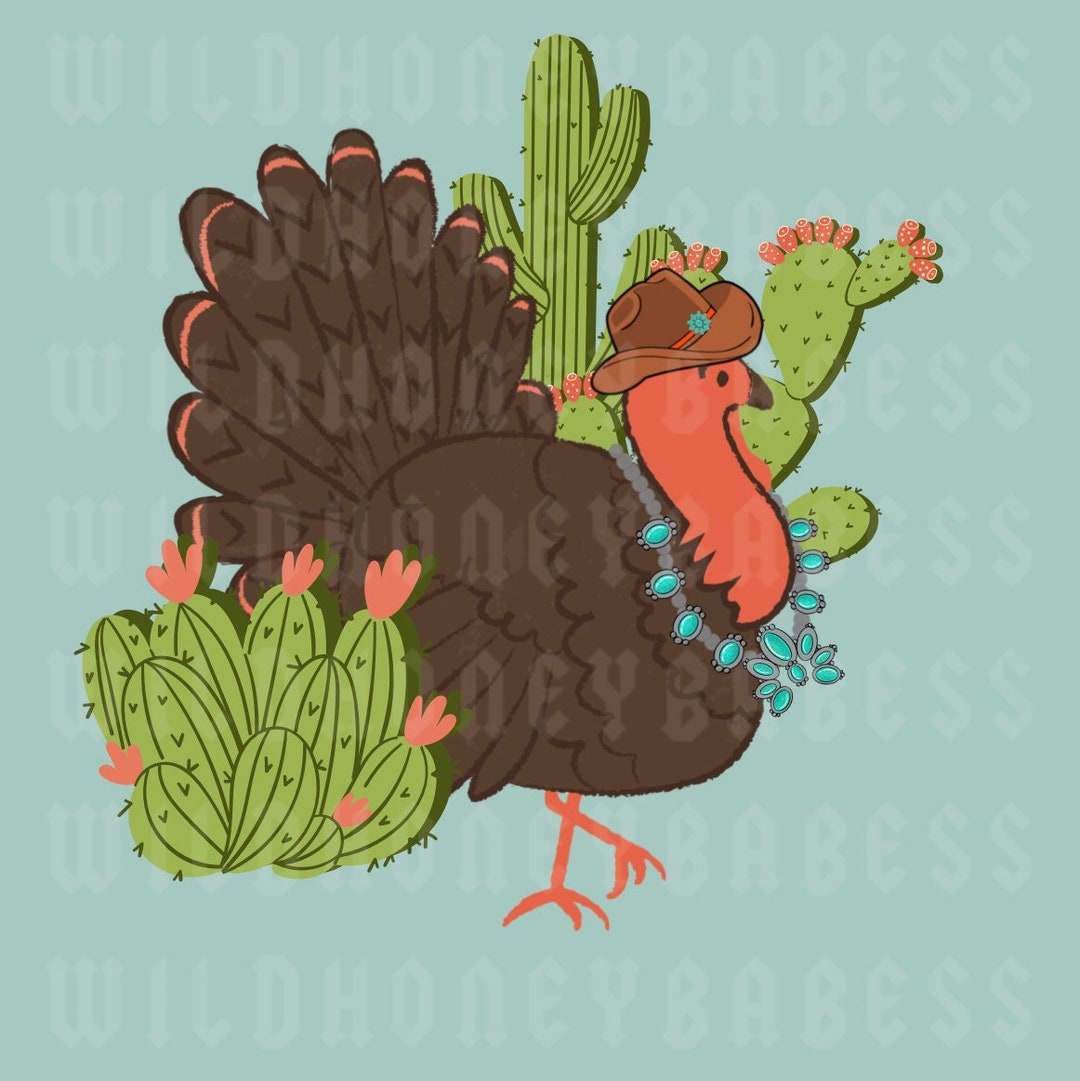 Western Thanksgiving Png, Western Turkey Png, Cowboy Thanksgiving Png ...