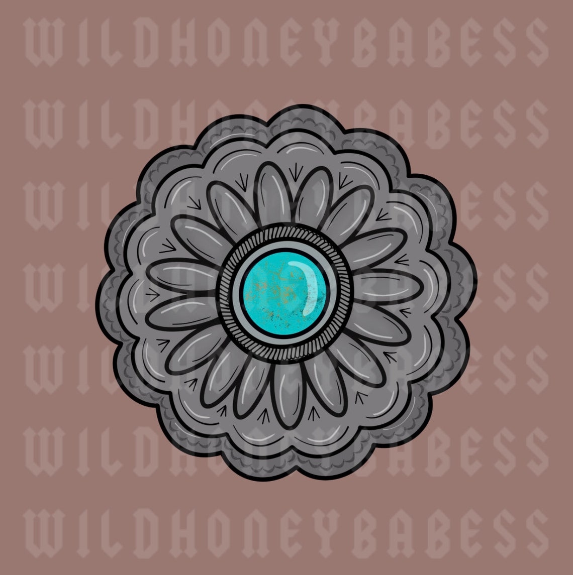 Turquoise Concho Png Turquoise Png Concho Png Western Png - Etsy